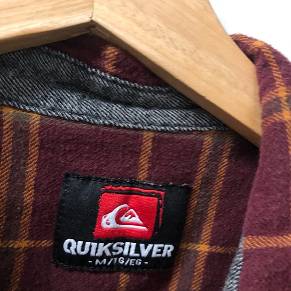 Quiksilver | Shirts & Tops | Quiksilver Flannel Plaid Button Down Shirt ...